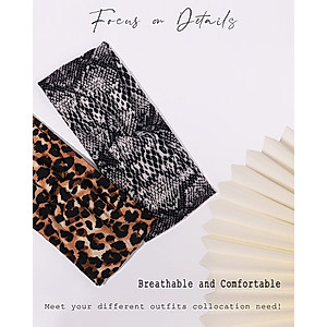 jollybows 16 Pack Headbands for Women Non Slip Wide Knotted Head Bands Elastic Twist Yoga Workout Hair Wraps for Girls