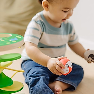 Melissa & Doug Rollables Treehouse Twirl Infant and Toddler Toy (3 Pieces) - FSC Certified