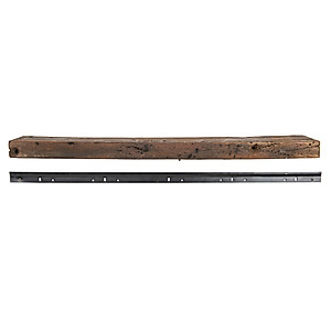 Creative Co-Op Wood Floating Wall Shelf, Large, Brown