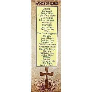 Names of Jesus Religious Bookmarks for Men or Women VBS Church Supplies Sunday School Gifts (50 Count)