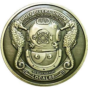 Mermaid Collection Souvenir Coin, Wetter is Better,Good Luck Heads Tails Challenge Coin (Bronze)