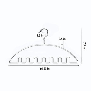 2THESTARS 14-Pack Clothes Hangers, Multi-Functional Non-Slip Plastic Dip Hangers, Hangers Space Saving, Space Saving Solution for Tidy Closet Storage (Seven Colors)