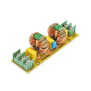 N/A 18A High Frequency AC Power Filter EMI Filter Module Anti-Jamming DIY for Speaker Audio Amplifier Home Theater