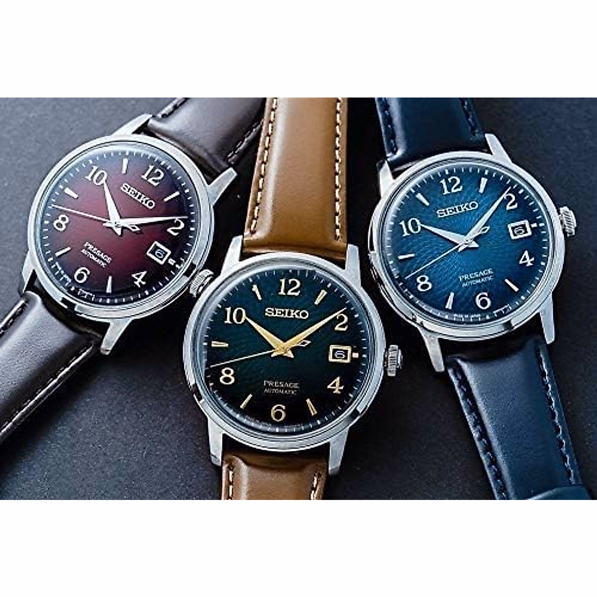 Seiko Presage Automatic Red Dial Men's Watch SRPE41J1