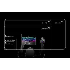 SteelSeries QcK Gaming Mouse Pad - Medium Cloth - Optimized For Gaming Sensors