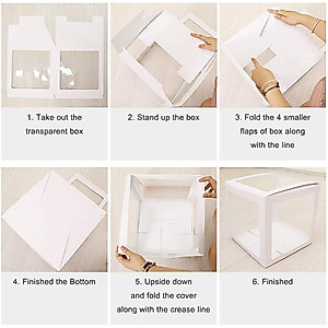 1st Birthday Balloon Boxes for Baby Party Decorations ONE Box with Letter for Boy&Girl Baby Bridal Shower, Reveal Party Decorations