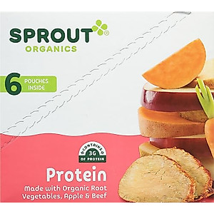Sprout Organics Root Vegetables with Beef, 4 Oz Pouch