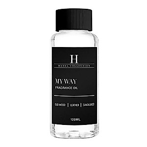 Hotel Collection - My Way Essential Oil Scent - Luxury Hotel Inspired Aromatherapy Scent Diffuser Oil - Lush Sandalwood, Warm Virginia Cedar, & Beautiful Iris - for Essential Oil Diffusers - 120mL