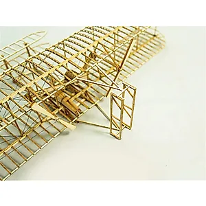 Balsa Wood Airplane Kits- Wright Brothers Flyer DIY Wooden Models Plane Construction Set, Laser Cut Aircraft Model Kit 3D Puzzles for Adults, Perfect Brain Teaser Jigsaw Puzzle for Home Decor