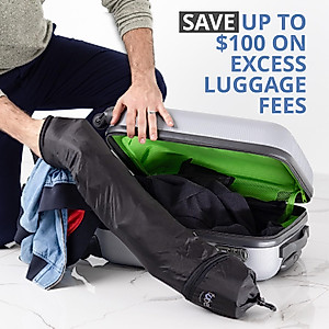 TUBE The Original Pillow You Stuff with Clothes – Transforms Into Extra Luggage Without Excess Fees - Fits Up to 3 Days of Travel Essentials - Keep Your Belongings Nearby in Case of Lost Luggage