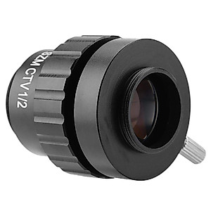 0.5X C-Mount Objective Lens,1/2 CTV Adapter for Video Digital Camera Trinocular Stereo Microscope, Comes with 1-1/8