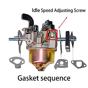 JMCHstore Performance Carburetor W/Replaceable Main Jet For Monster Mega Moto MM80 MMB105, Carb for Coleman RB100 Mototec 105cc, Motovox MBX10, Baja DB30 97cc, Phatmoto Gas Bike Lifan 79cc Engine