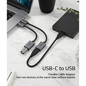 Syntech USB C to USB Adapter, USB C Male to USB 3 Female Adapter Compatible with iPad Pro 2021, MacBook Pro 2020 and More