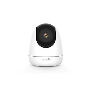 Tenda CP6 2K Indoor Wireless Pan Tilt Cameras for Home Security, Baby Monitor, Pet Camera with Phone APP, 2-Way Audio, Night Vision, Auto Tracking, Siren, AI Human & Motion Detection