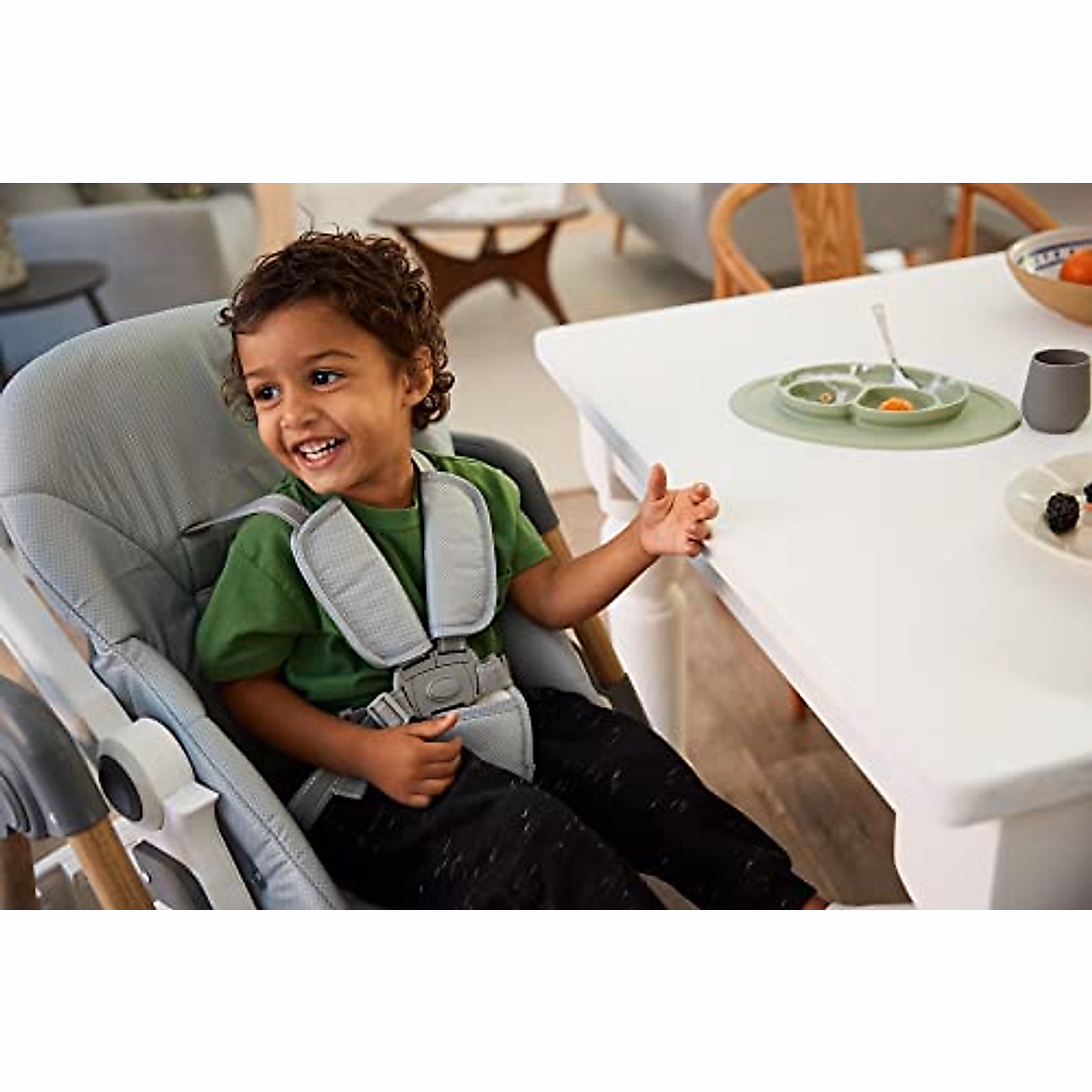 Safety 1st 3-in-1 Grow and Go Plus High Chair, 3 Modes of Use: Infant Recliner, Toddler high Chair, and Child seat, Dunes Edge