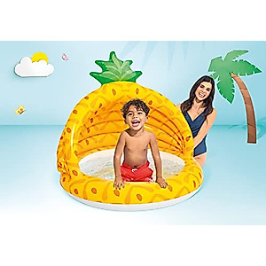 Intex Pineapple Baby Pool, 40in x 37in, for Ages 1-3