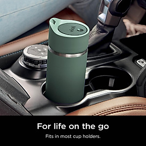 Ninja, Travel Mug, Sip Perfect 16oz, Brings Hot Drinks to Sippable Temperature in Minutes, Stainless Steel, Leak Proof, Dishwasher Safe, Metal Insulated Tumbler, Green, DW1603GN