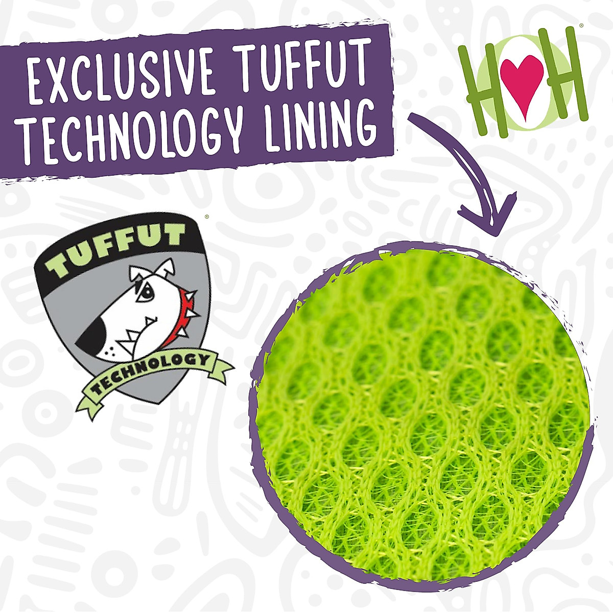 HuggleHounds Knottie Plush Dog Toy - Dog Stuffed Animal Toy, Puppy Toys, Squeaky Dog Toy for Small, Medium & Large Dogs, Durable Plush to Keep Them Busy - Dillie Duck, Large