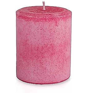 Kindred Essence Handmade Highly Scented Pillar Candles | 14oz | 397g | 45 hrs Burn Time (Rose Petals)
