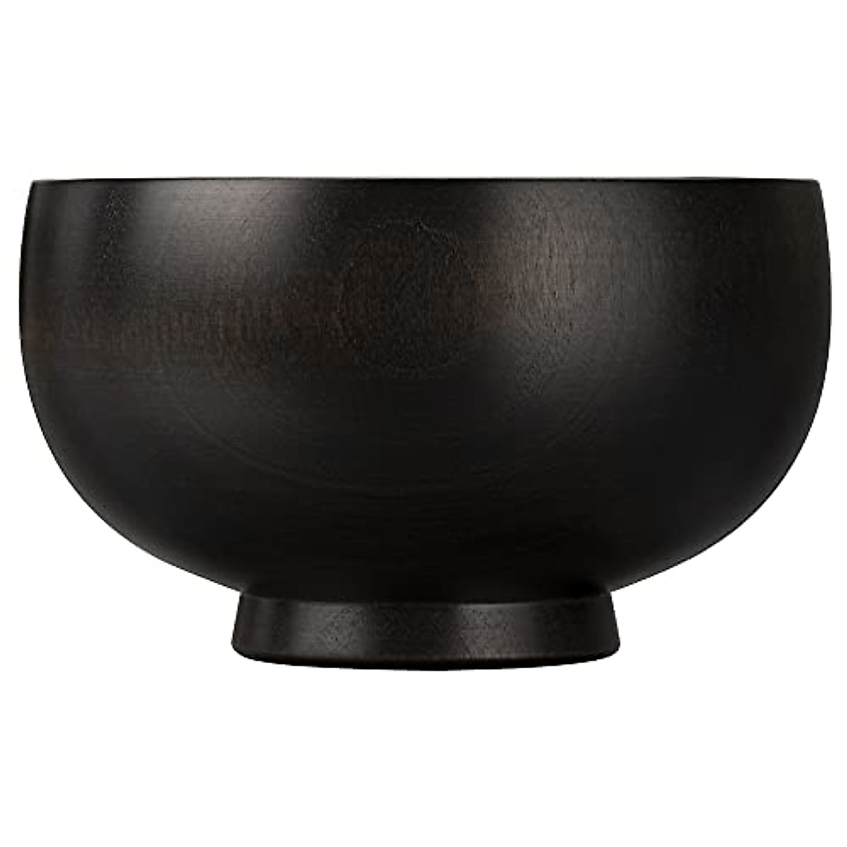 Yamanaka Lacquerware Shirasagi Woodworking Soup Bowl, Shirasagi Bowl, S, Approx. 3.9 inches (10 cm), Cherry Blossom, Jet Black, Made in Japan