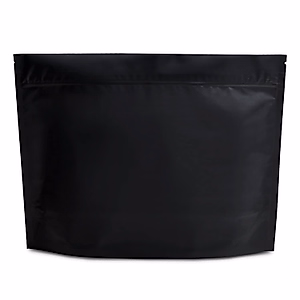 50 Pieces Matte Black 12"x9"x4" Ziplock Pouch ASTM-D3475 Standard Child Resistant Exit Bags