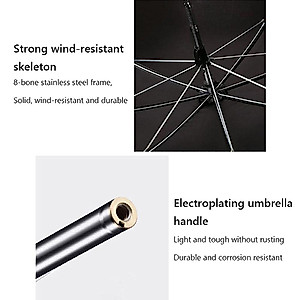 ICRPSTU Universal Pushchair Parasol Umbrella,Pram Parasol with Clamp Buggy Umbrella with Adjustable Clip on UV Protection Umbrella for Wheelchair Users Chair for Children (Black)