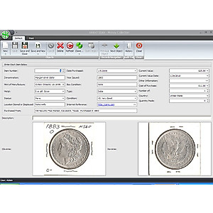Coin and Currency Collector Pro Software