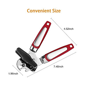 AW&SH Can Opener Manual, Handheld Strong Heavy Duty Can Opener
