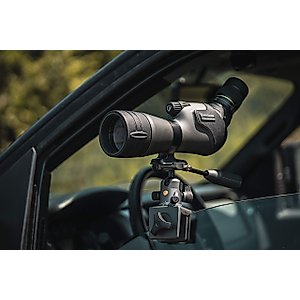 VANGUARD VEO2BH-50WM Metal Window Mount with Ball Head with Removeable Pan Handle and Arca Compatible Quick Release Plate,Dark Grey