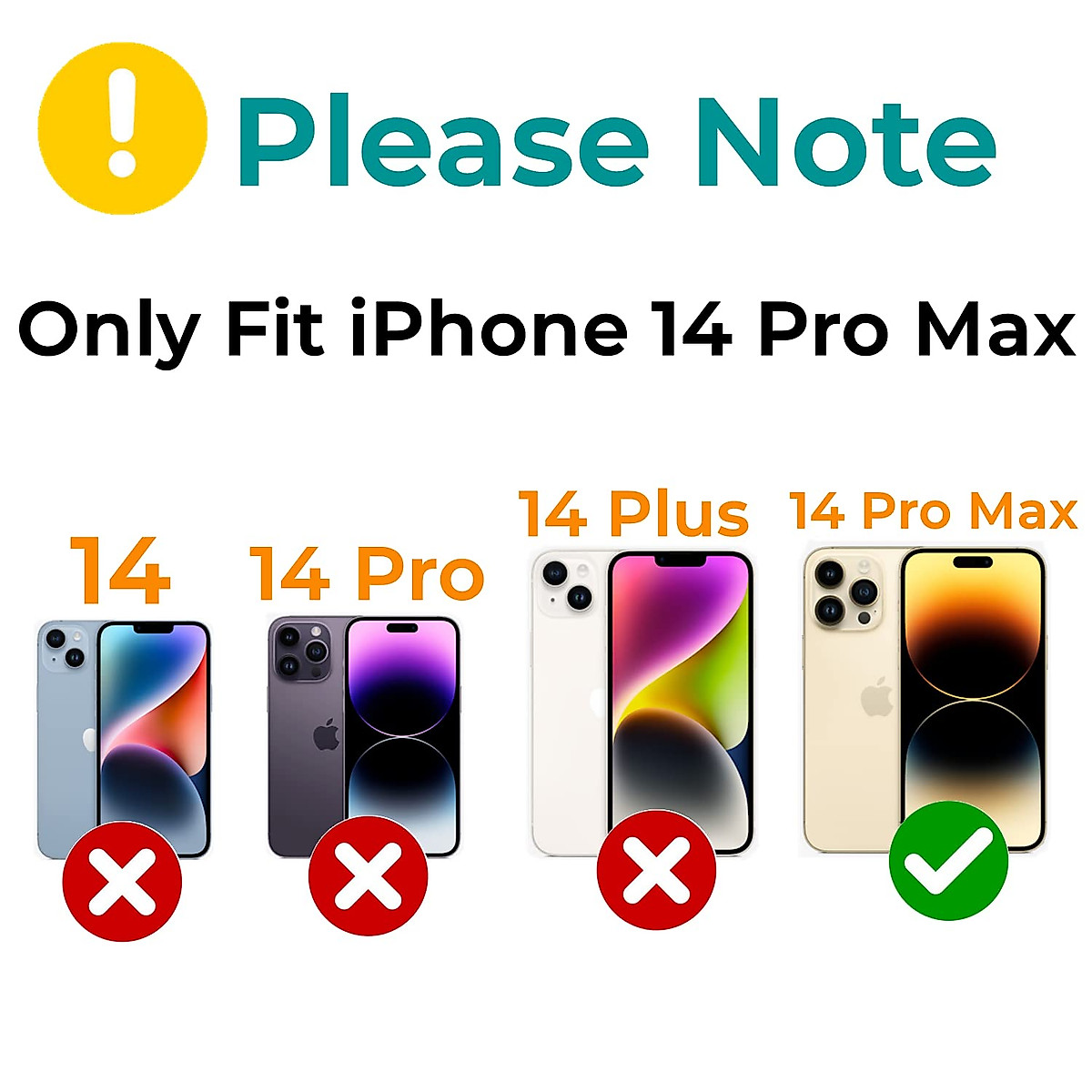 Filaco Cute Case for iPhone 14 Pro Max, Curly Wave Frame Shape Minnie Glitter Cover, Slim Thin Full Camera Lens Protection Case for Women & Girls