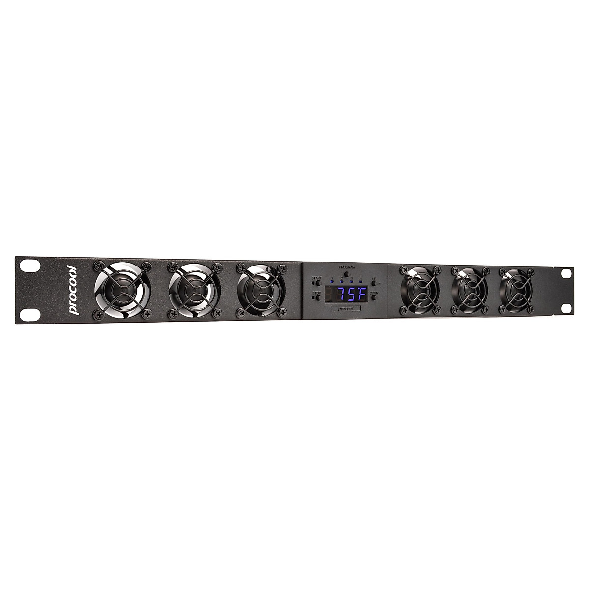 PROCOOL SP640X / 1U Temperature Controlled Silent Rack Fan/Airflow= INTAKE/Home Theater AV Cabinet Cooling Broadcast Server Recording Studio Rack Fan