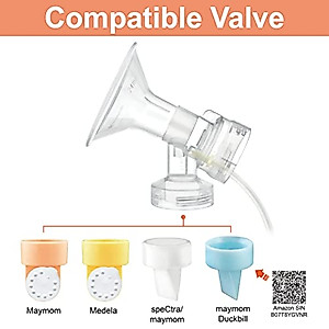 Maymom Breast Pump Kit Compatible with Medela Pump in Style Advanced Pump; 2xTwo-Piece 21mm Breastshield, 2 Valve, 4 Membrane, 2 Replacement Tubing; Replacement Part for Medela Shield, Medela Valve