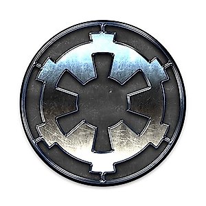 2X Sticker Set - Galatic Empire Metal Symbol - for Phone Grip Stent Cell Phones Tablets (Stickers Only)