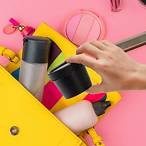 Nicunom 20 Pack Plastic Cosmetic Container Jars, 3.5 Oz Leakproof Lotion Container Travel Storage Jars Refillable Plastic Jars with Lids for Ointment, Cream, Makeup, Slime, Beauty Product