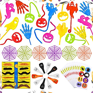 YEGEER Halloween Party Favors, 240 PCS Halloween Toys Bulk for Kids, Halloween Goodie Bag Stuffers Fillers, Trick or Treat Gifts Exchange, School Classroom Carnival Game Prizes Toys Set