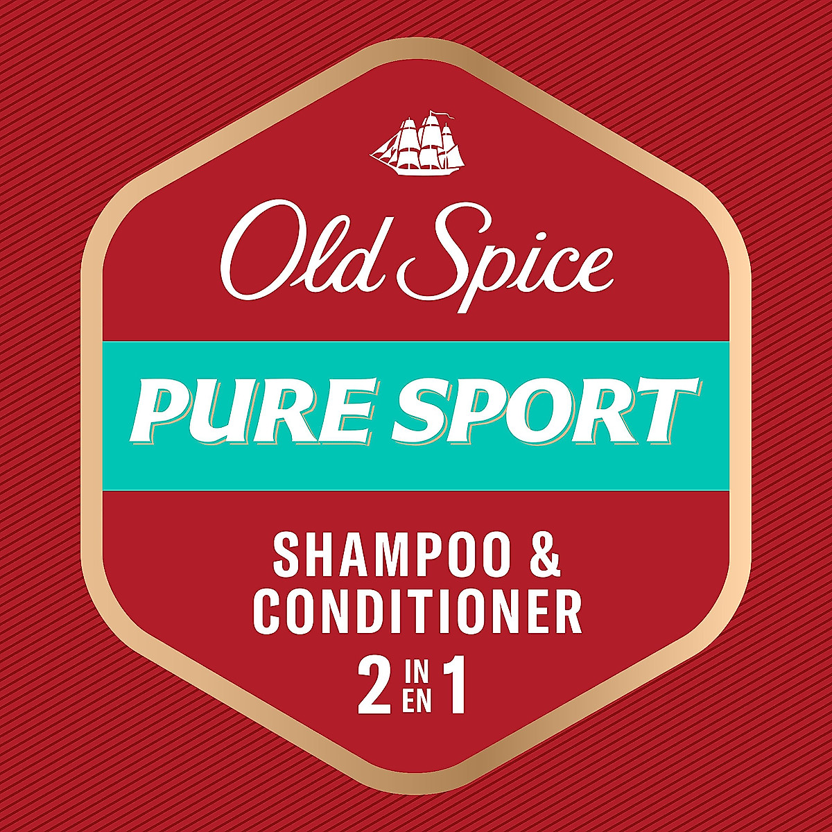 Old Spice Pure Sport 2in1 Shampoo & Conditioner for Men, 22 Fl Oz, 21.9 Fl Oz