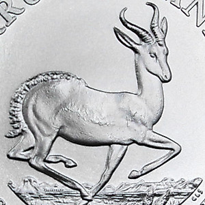 2022 ZA 1 oz South African Silver Krugerrand Coin Brilliant Uncirculated with a Certificate of Authenticity 1 Rand 1R BU