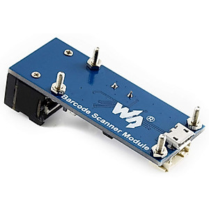 Barcode Scanner Module, 1D/2D Codes Reader Decode Barcode, QR Code etc Onboard Micro USB and UART Interface Plug into a Computer Directly or Other Device Onboard Light Source can Work in The Dark