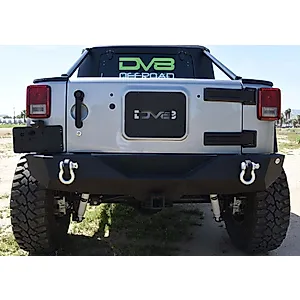 DV8 Offroad | Steel Series Rear Bumper | Designed for the Jeep Wrangler JK