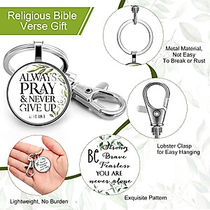Fumete Christian Keychain Bulk Bible Verse Religious Keychain Scripture Quote Inspirational Gifts Supplies for Men Women(Leaf Style, 36 Pcs)