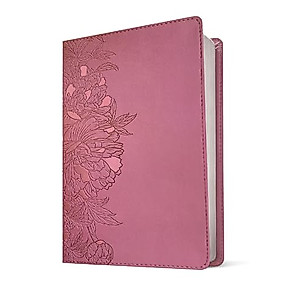 NLT Personal Size Giant Print Bible, Filament-Enabled Edition (LeatherLike, Peony Pink, Red Letter): Includes Free Access to the Filament Bible App ... Notes, Devotionals, Worship Music, and Video