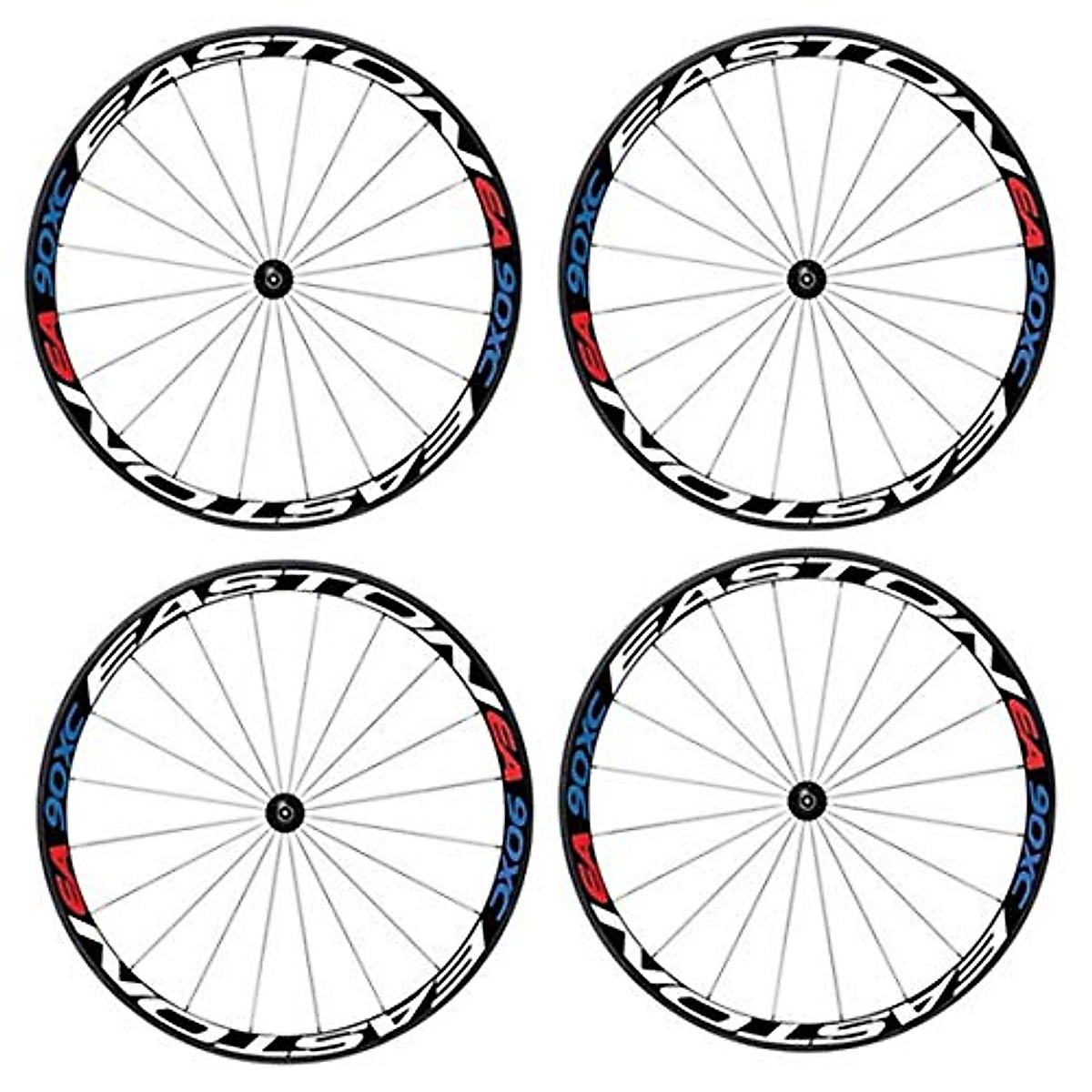 HMANE 4Pcs Bike Stickers Bicycle Wheel Rims Light Safety Reflective Stickers Decal