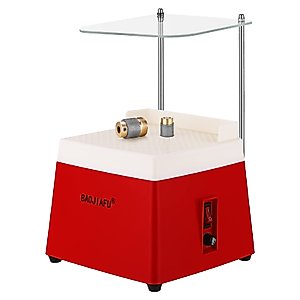 BAOJIAFU Stained Glass Grinder 65W Portable Glass Grinder 4200r Mini DIY Grinding Tool Kit with 5/8" and 1" Grinding Bit for Glass Ceramic and Other Brittle Hard Materials