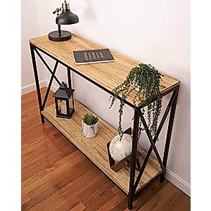 Premium Home Farmhouse Console Table – Sofa Table, Behind Couch Table, Entry way Table Decor, Rustic Wood Console Table, Foyer tables for entryway, Modern Decorative Wood Furniture Narrow Long Hallway