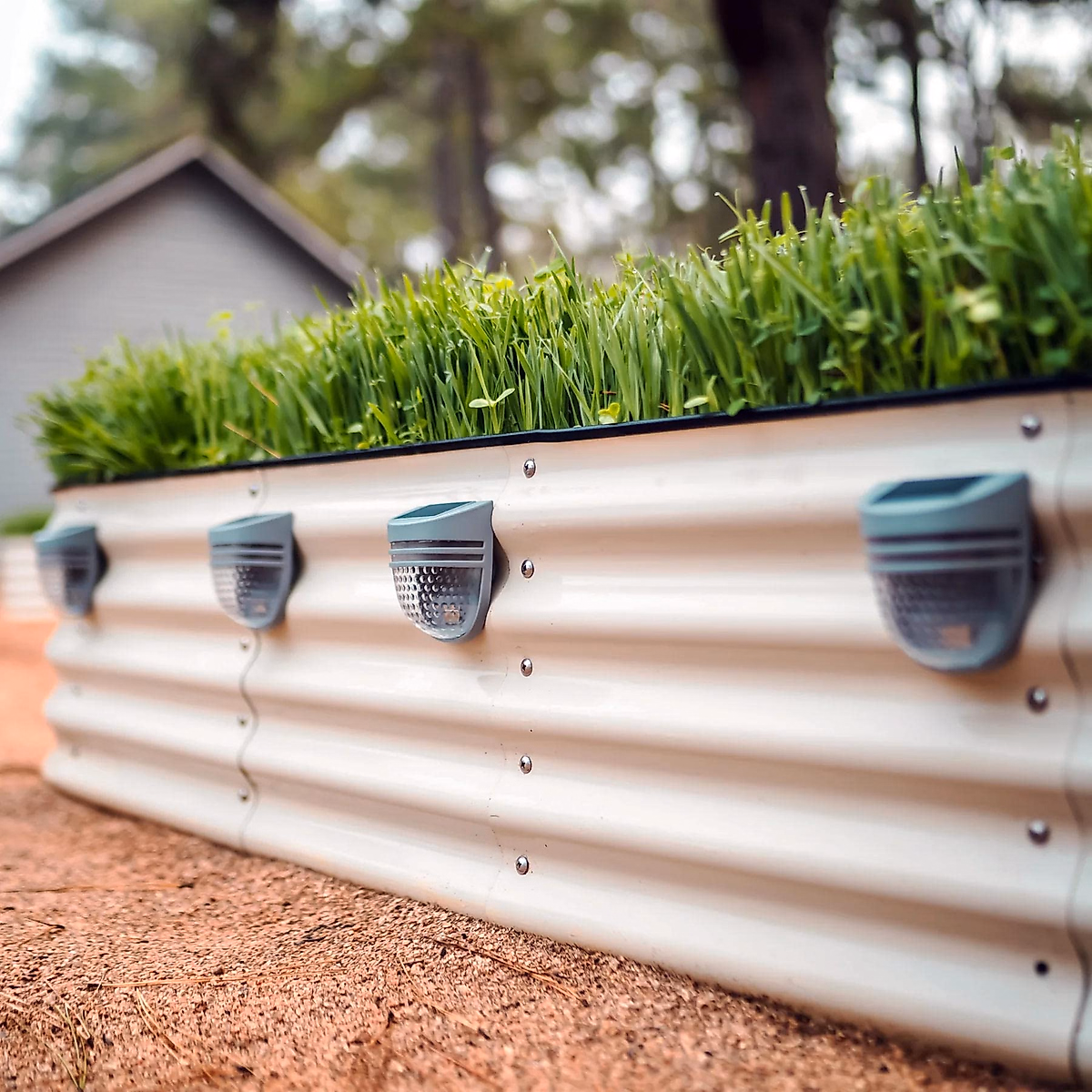 Vego garden Solar Garden Lights with Auto Sensors Magnetize Securely to Beds, IPX4 Waterproof Outdoor LED Light for Patio & Yard 8 Pack