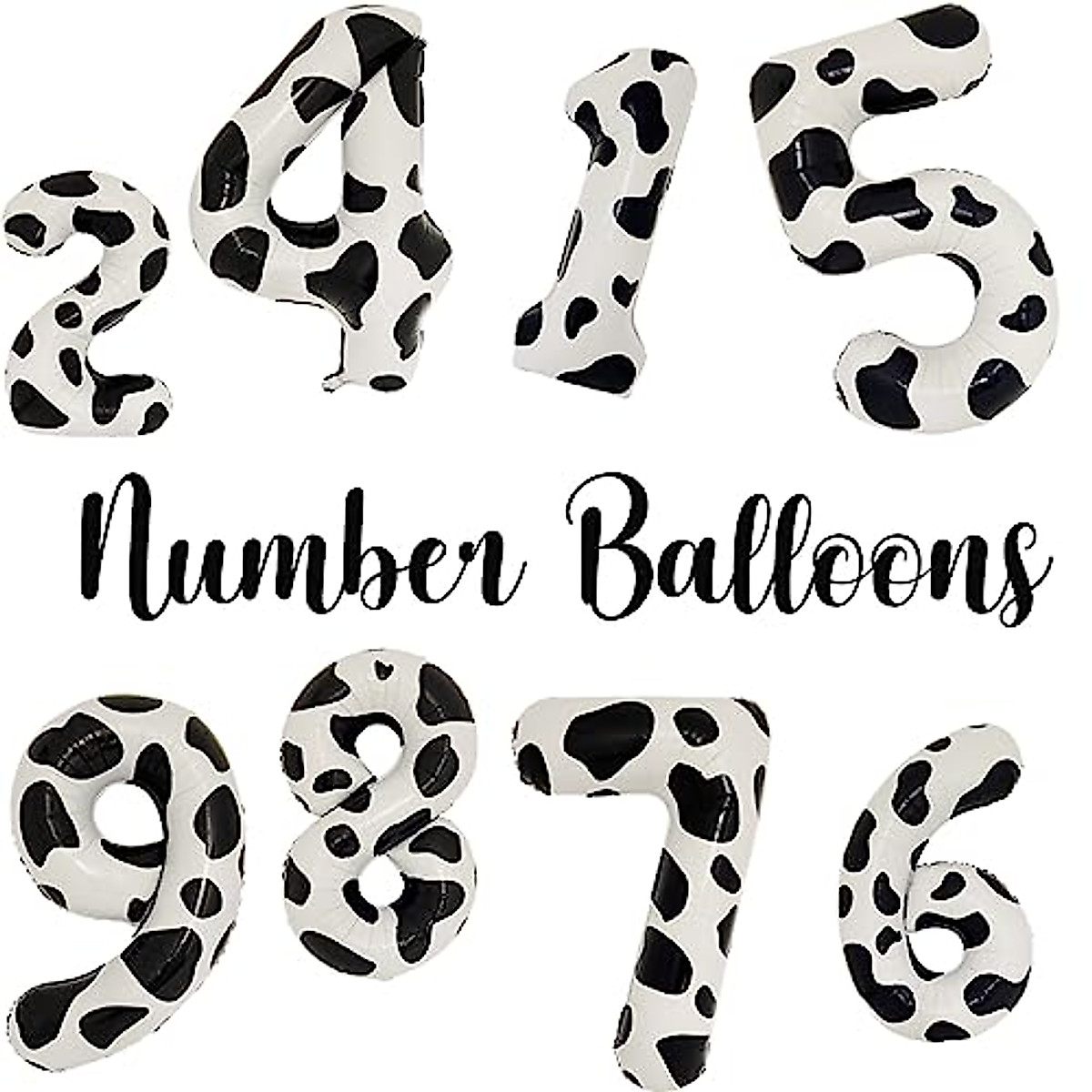 40 Inch Cow Print Balloon Large Number 0 Balloon for Cowgirl 16th Birthday Decorations Cow Print Party Supplies Cowprint Balloons (Number 0)