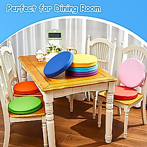 Marsui 12 Pcs 2'' Extra Thick Round Floor Cushions Classroom Flexible Seating for Kids 14 Inch Colored Circle Floor Seat Pillows Bulk for Elementary Daycare Preschool Kindergarten Nursery Supplies