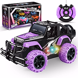 Remote Control Car for Toddlers Boys Girls 4-7 6-8 | Transformation Car Robot - 1:18 Scale Drifting RC Cars Transforming Robot Cars Toys with One Button Deformation - Girls Race