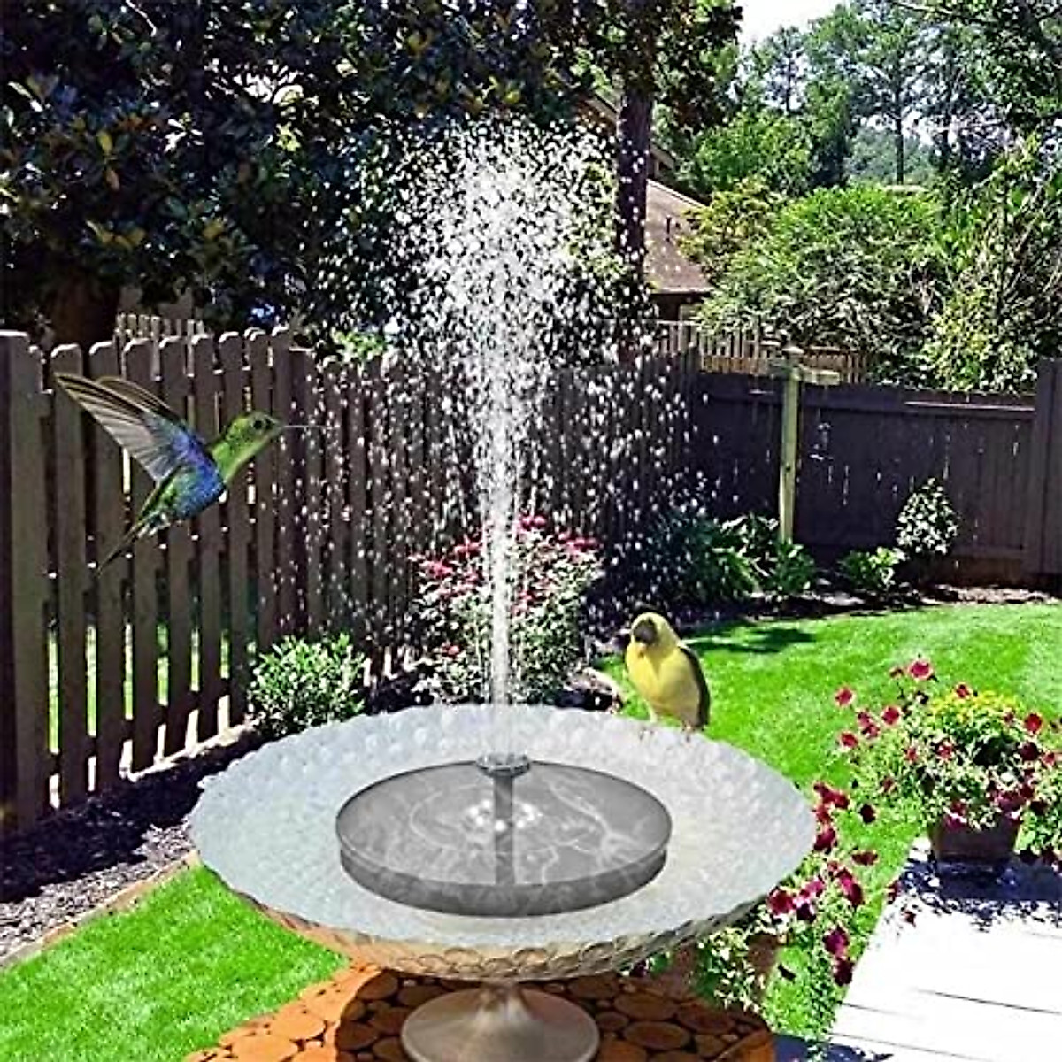 n/a Mini Solar Fountain Garden Landscape Fountain Outdoor Pool Floating Fountain Bird Bath Solar Powered Fountain