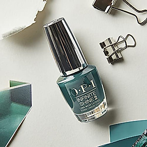 OPI Infinite Shine 2 Long Wear Lacquer, My Studio's on Spring, Green Long-Lasting Nail Polish, Downtown LA Collection, 0.5 fl oz.